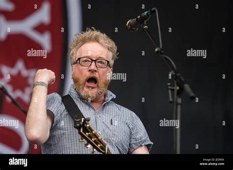Flogging Molly Singer Dave King Performs On Stage On The First Day Of