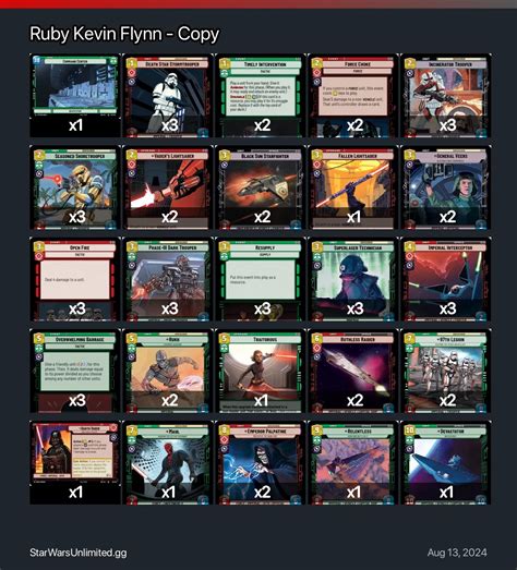 Ruby Kevin Flynn Copy Starwarsunlimited Gg