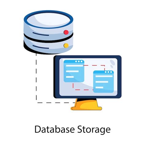 Premium Vector An Editable Flat Icon Of Database Storage