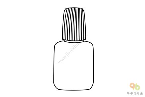 彩妆用品睫毛胶简笔画 美妆简笔画