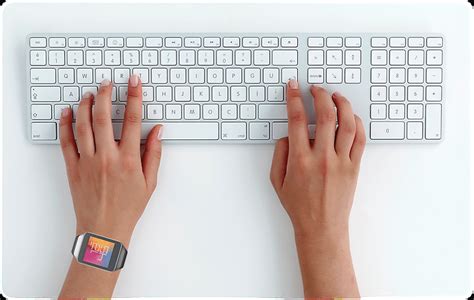 An Exemplary Setup Where A Person Is Typing On A QWERTY Keyboard While Download Scientific