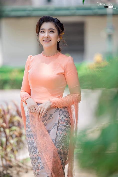 Pretty Girl Myanmar Traditional Dress Burmese Clothing My Xxx Hot Girl