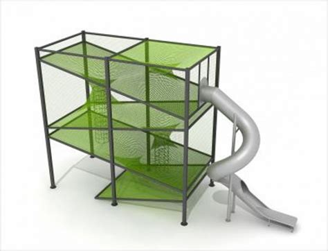 4각 프레임 로프 네트 스테이션