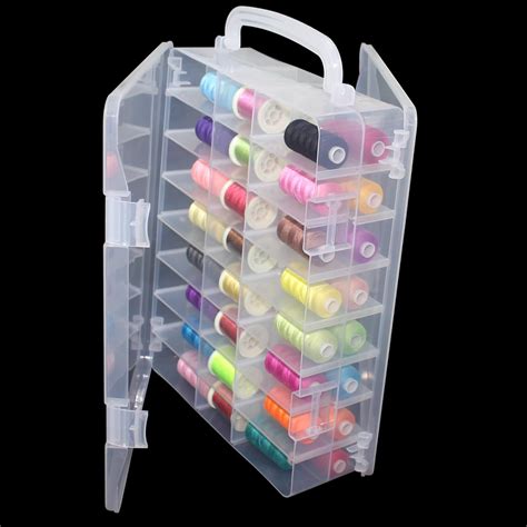 48 Grids Sewing Storage Box Double Sided Storage Organizer Portable