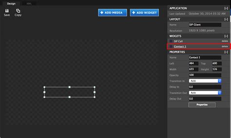 getting started with sip call widget — signs v5 11 documentation