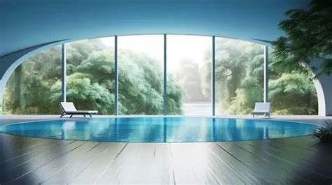 3d 자연을 배경으로 직접 수영장을 이용할 수 있는 고요한 실내 오아시스 3d 방 깨끗한 방 호화로운 벽 배경 일러스트 및 사진 무료 다운로드 Pngtree