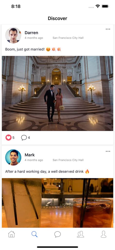 React Native Social Network Instamobile