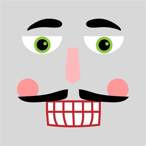 Nutcracker Face Icon Vector Nutcracker Illustration Sign Ballet
