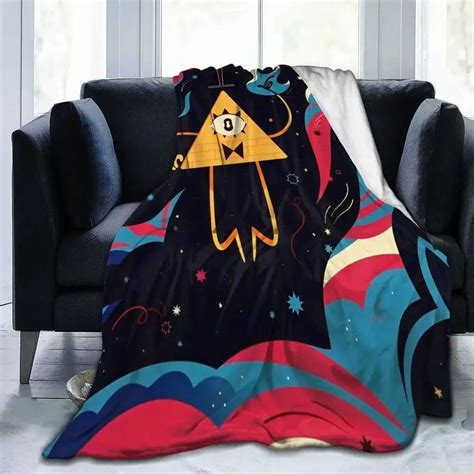 Gravity Falls Bill Cipher Knitted Cupcakes And Cashmere Blanket Cartoon