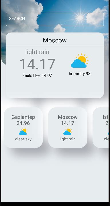 Weather App Using The Api Key