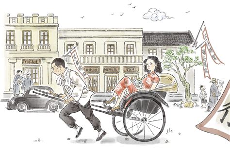 给“老舍先生的小说做插图第二部分）黑女2016 站酷zcool