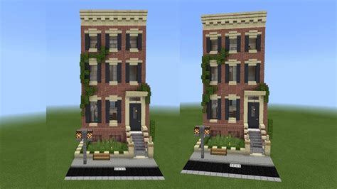 Minecraft Tutorial Nyc Townhouse Nyc Townhouse Minecraft Mansion