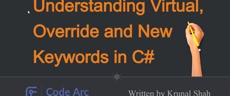 Understanding Virtual Override And New Keywords In C Dev Community