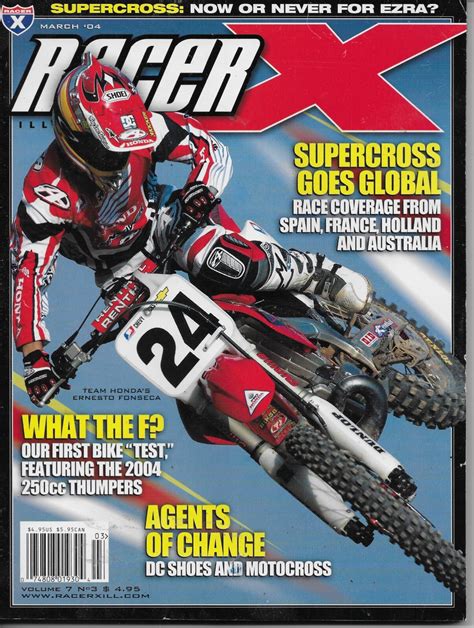 Racer X March 2004 Ernesto Fonseca Cover Motocross Supercross Ebay