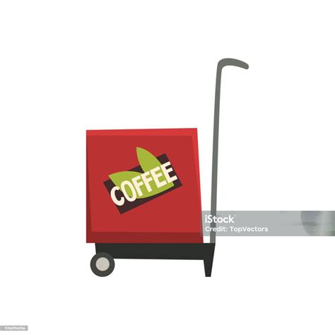 흰색 배경에 길거리 음식 커피 트레일러 벡터 일러스트 레이 션 거리에 대한 스톡 벡터 아트 및 기타 이미지 거리 검은색 귀여운 Istock