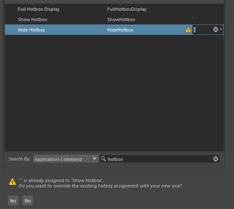 Solved Hotkey Editor Overwrites Hotbox Action Autodesk Community