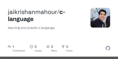 Github Jaikrishanmahourc Language Learning And Practic C Langauge