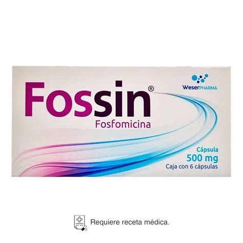 Fossin Fosfomicina 500 Mg 6 Cápsulas Walmart