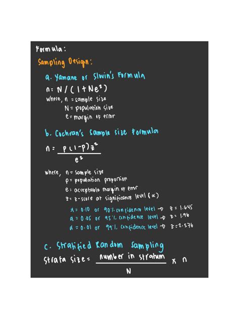 Midterm Exam Formula Pdf Pdf Sample Size Determination Sampling Statistics