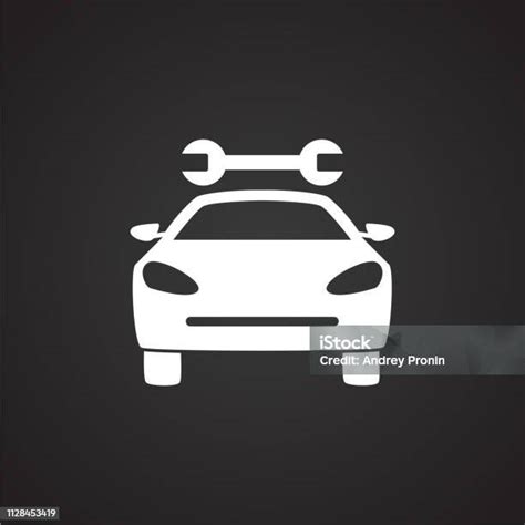 웹 또는 응용 프로그램을 사용 하 여 검은 배경에 자동차 서비스 거리에 대한 스톡 벡터 아트 및 기타 이미지 거리 공구상자 교통수단 Istock