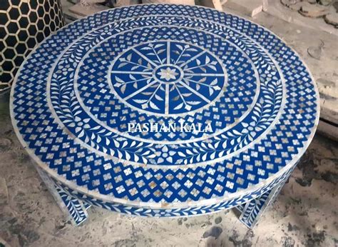 Wooden Bone Inlay Table Top Round Shape At ₹ 70 Inch Inlay Table Top In Agra Id 2853879649733
