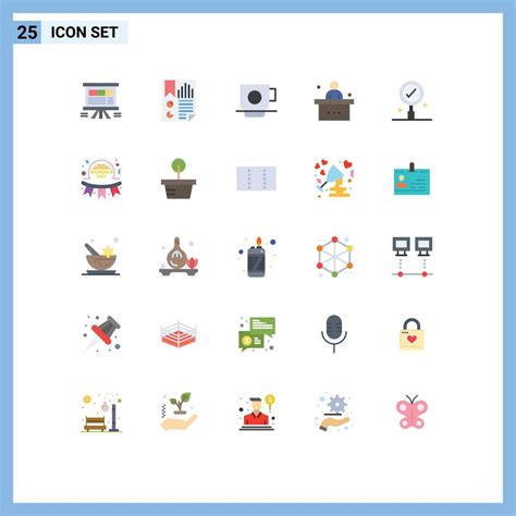 User Interface Pack Of 25 Basic Flat Colors Of Student Desk Page