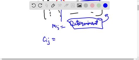 solved the minor of an element a i j of a matrix a is the determinant