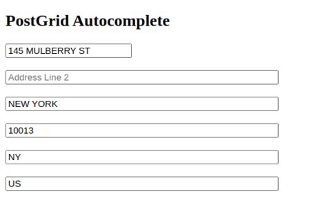 Quickstart Guide For Address Verification Validation PostGrid