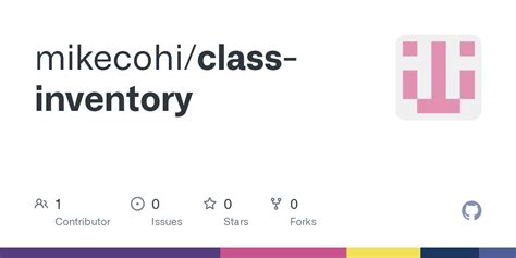 Github Mikecohiclass Inventory