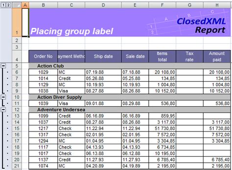 Closedxml c excel пример Блог о рисовании и уроках фотошопа
