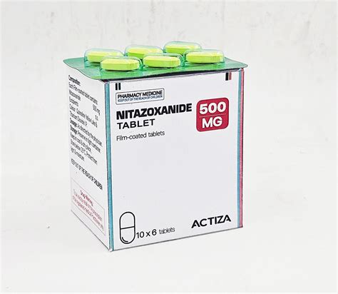 Nitazoxanide Tablets Trusted Manufacturer And Exporter Actiza