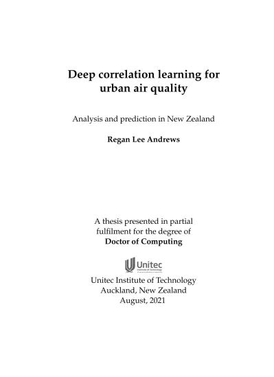 Deep Correlation Learning For Urban Air Quality