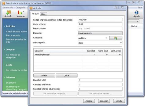 Inventoria Software Para Inventarios Nch Spanish Version Ebay
