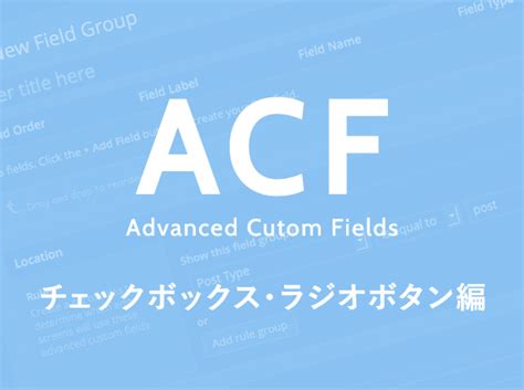 Advanced Custom Fieldsによるカスタムフィールドの出力【チェックボックス・ラジオボタン編】 Kerenor { ケレンオール }