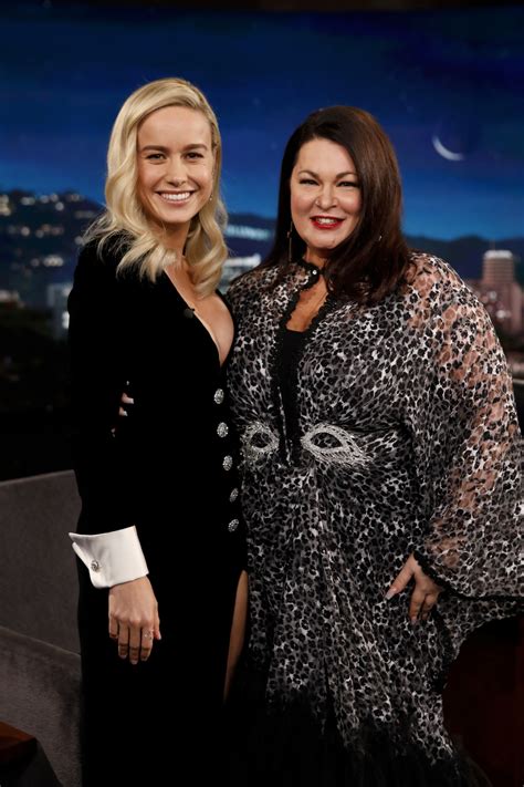 Brie Larson Big Braless Boobs At “jimmy Kimmel Live” In Los Angeles