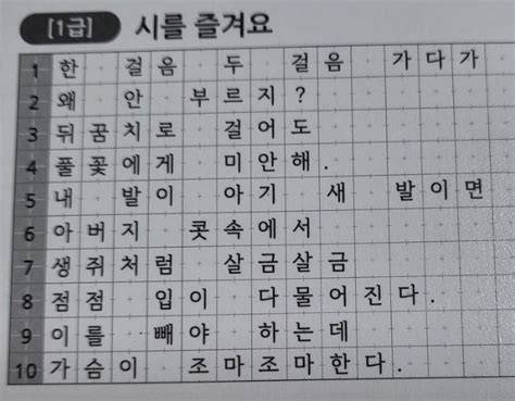 초2 받아쓰기 급수표] 한글 틀려도 괜찮아 네이버 블로그