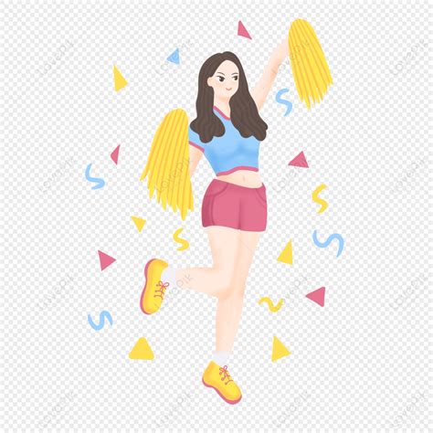 치어 리더 소녀 Png 일러스트 무료 다운로드 Lovepik