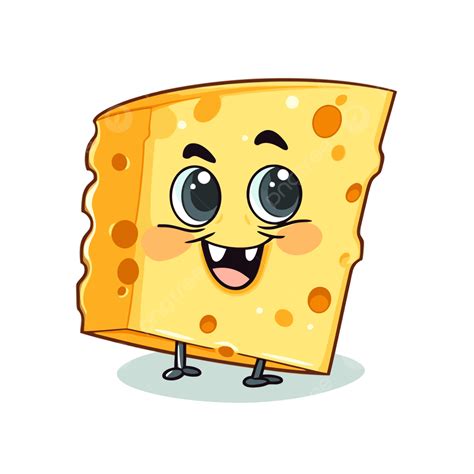 Cheesehead Clipart Kartun Lucu Potongan Keju Bahagia Vektor Kepala Keju Clipart Kartun Png
