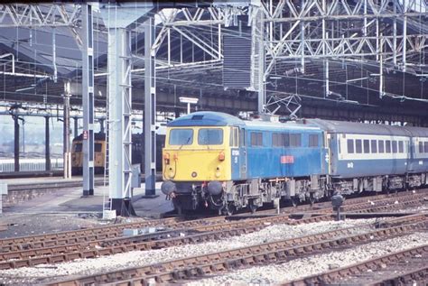 35mm Slide Br British Railways Electric Loco Class 87 87034 Rugby 1979