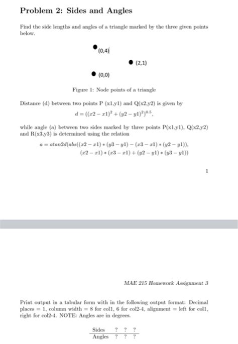 Solved Problem Sides And Angles Find The Side Lengths And Chegg