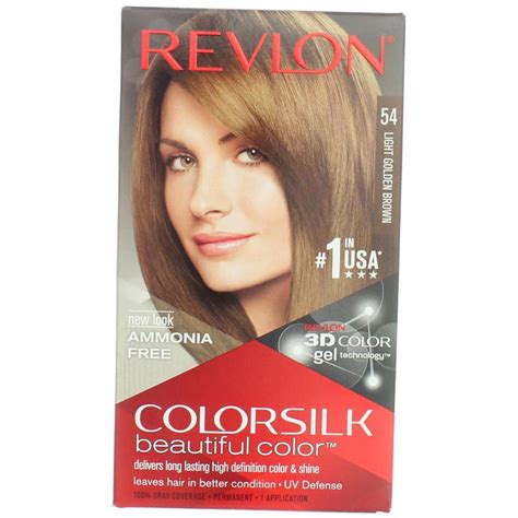 Revlon Colorsilk Hair Color 54 Light Golden Brown 1 Each