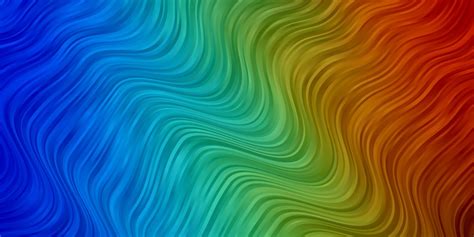 Dark Multicolor Vector Background With Bent Lines 5875820 Vector Art At Vecteezy