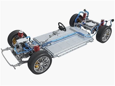 Electric Vehicle Chassis 3d Model Cgtrader