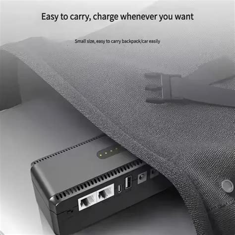 DC Mini UPS For WiFi Router 20000mAh1 Poe UPS 18W Output 9V 12V 15V 24V Mini UPS For Router And