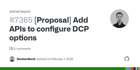 Proposal Add Apis To Configure Dcp Options Issue Dotnet Aspire Github