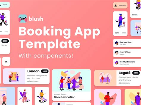 Booking App Ui Kit Free Figma Resource Figma Elements