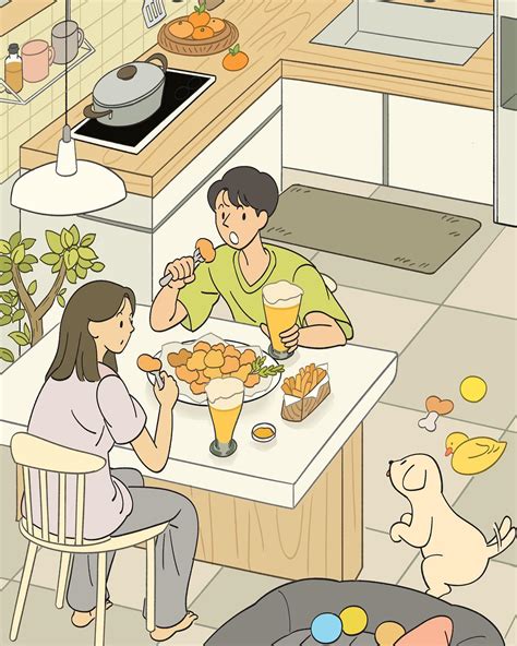 일러스트레이터 꼬루비 그만 쳐다봐 Instagram