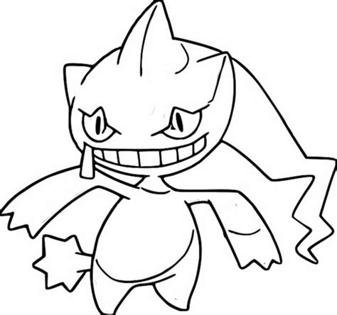 Banette En Pokemon Para Colorear Imprimir E Dibujar Coloringonly The