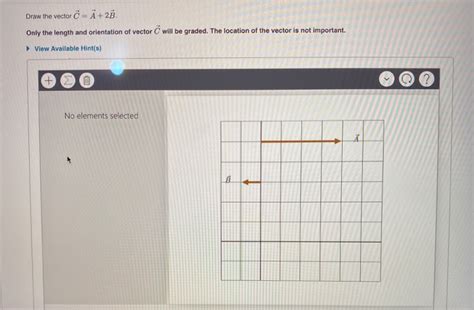 Solved Draw The Vector C A B Only The Length And Chegg