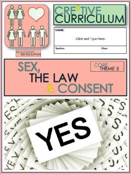 Sex The Law And Consent Sex Education Work Booklet By Cre Tive Resources